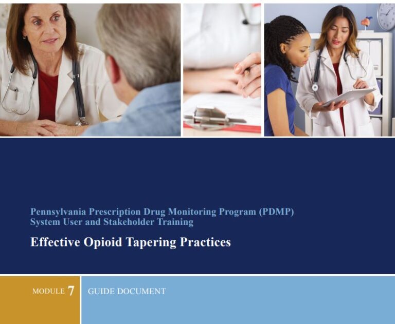 Tapering Guidelines - Safer Prescribing Toolkit