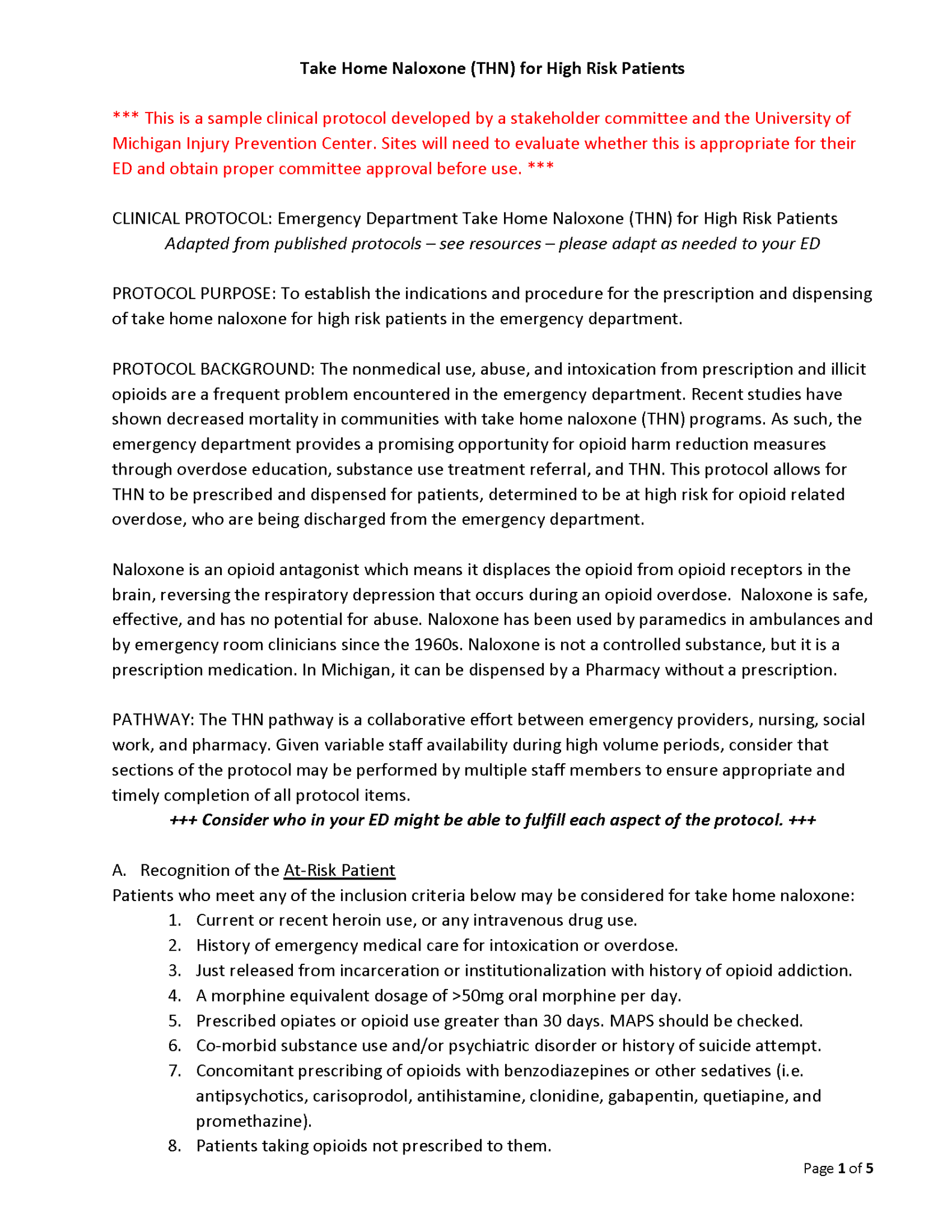 Protocols - Safer Prescribing Toolkit