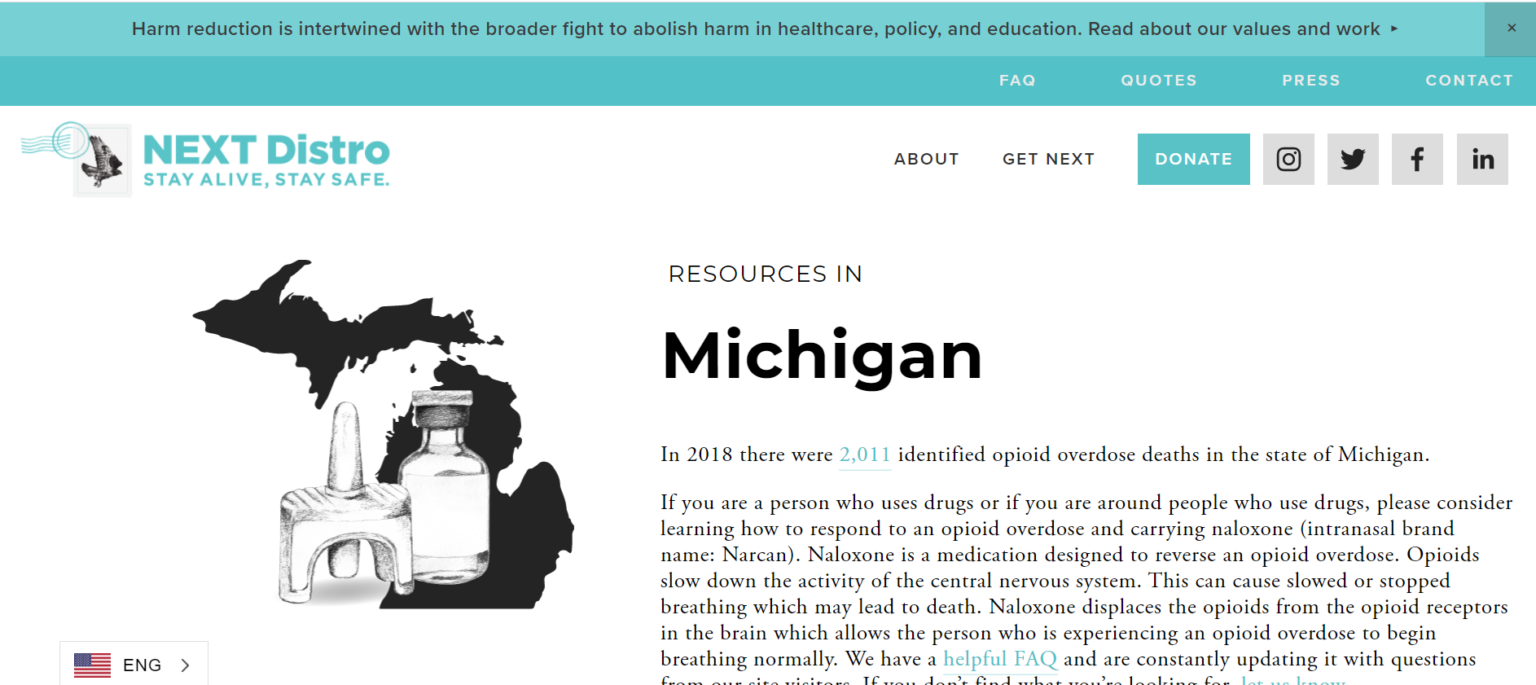 Request free Narcan from NEXT Distro - Safer Prescribing Toolkit