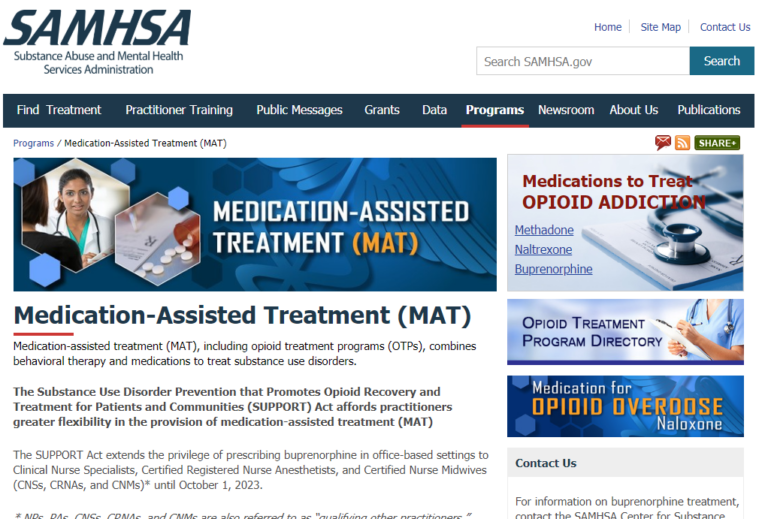 SAMHSA Medication-Assisted Treatment (MAT) - Safer Prescribing Toolkit
