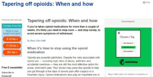 Tapering Guidelines - Safer Prescribing Toolkit